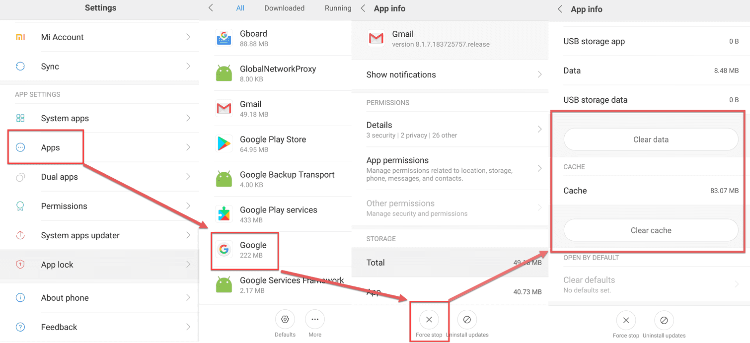 Gmail authentication error Android - Error Solutions